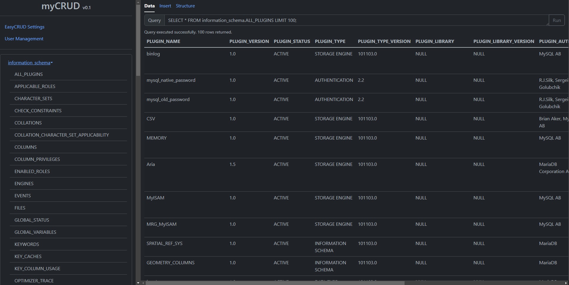 Github Tuxnullmycrud Rust Based Mysql Crud Web Interface